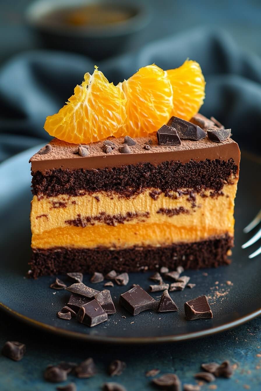 Pastel de Naranja y Chocolate