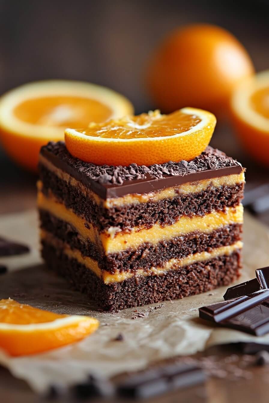 Pastel de Naranja y Chocolate